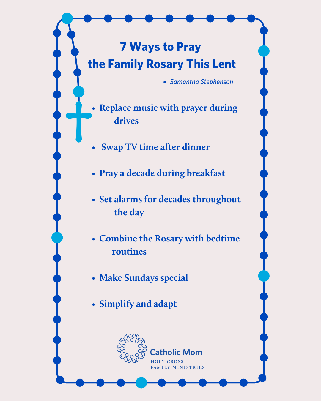 Seven Ways to Pray the Family Rosary This Lent