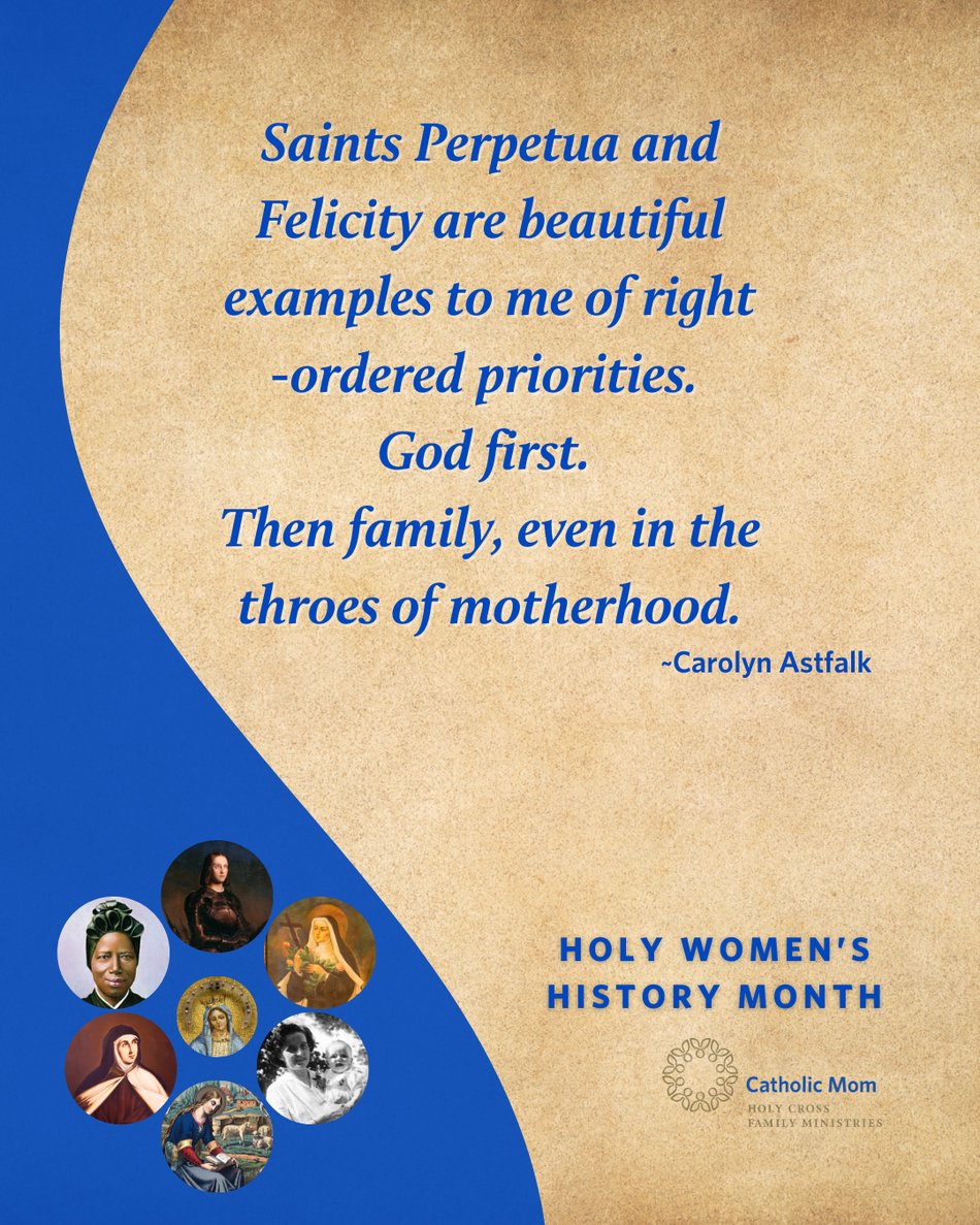 Holy Women's History Month: Saints Perpetua and Felicity